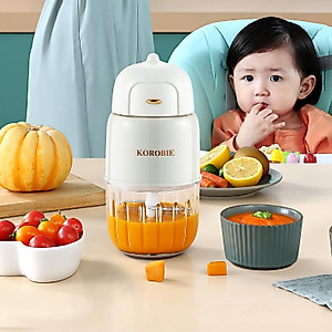 Baby Food Maker - Baby Food Blender Baby Food Processor for Baby Food, Fruit, Vegatable, Meat, Baby Food Puree Maker Make Fresh and Nutritious Meals for Your Little One (White)