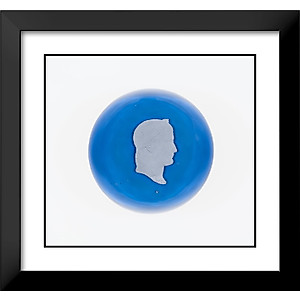 ArtDirect Clichy Glasshouse 21x20 Black Modern Framed and Double Matted Art Print Titled Paperweight