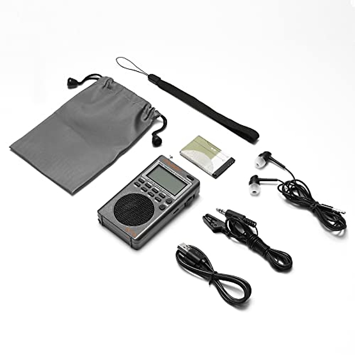 Raddy RF760 Portable SSB Shortwave Radio Receiver with NOAA Alert, Full Band AM/FM/SW/CB/VHF/UHF/WX/AIR, Battery Operated, Rechargeable Digital Radio with Earphone Jack and 9.7ft Wire Antenna