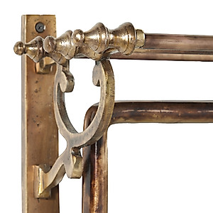 Deco 79 Wall Shelf, 16" L x 9" W x 20" H, Brown