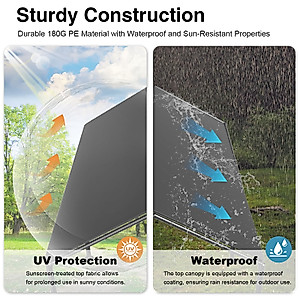 Carport 10x20ft Heavy Duty Canopy Storage Shed, Portable Garage Party Tent,Portable Garage, All-Season Tarp for Car,Truck,Party SNC24# (N/GY)