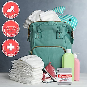 DERMOCREM ‐ Diaper Rash Cream for Baby, Soothes, Heals, and Protects, Relief and Treatment of Diaper Rash, Zinc Oxide Cream (2.1 Oz.(60 G)