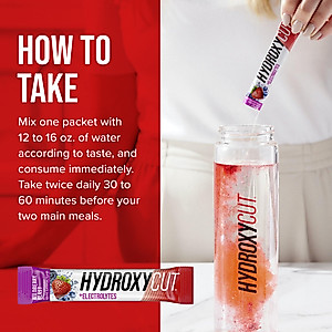 Hydroxycut Drink Mix Weight Loss for Women & Men Weight Loss Supplement Energy Drink Powder Metabolism Booster for Weight Loss Wildberry Blast, 21 Packets (packaging May Vary)