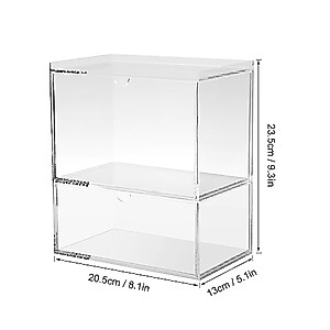 KCGANI Clear Acrylic Laundry Room Organizer for Laundry Pods and Dryer Sheets, Washer and Dryer Supplies Container with Labels, Acrylic Storage Dispenser Box for Fabric Sheet, Dryer Ball, Clothes Pin