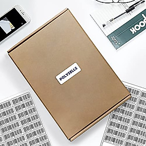 POLYSELLS 1"x2-5/8" Self Adhesive Address Labels, 30-UP Blank Shipping Labels, FUSKU, FBA Mailing Labels for Inkjet and Laser Printer, 3000 Sticker Labels (100 Sheets), 30 Labels per Sheet