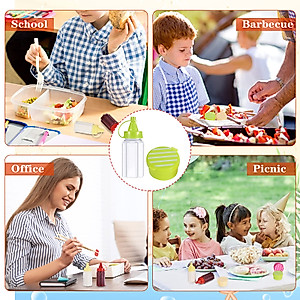 Zubebe 36 Animal Food Picks for Kids 8 Mini Condiment Bottles Ketchup Squeeze Bottle 4 Sauce Container Lunch Bento Box Accessories