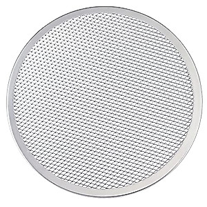 Norjac Pizza Baking Screen, 14 Inch, 2 Pack, Seamless, Restaurant-Grade Aluminum.