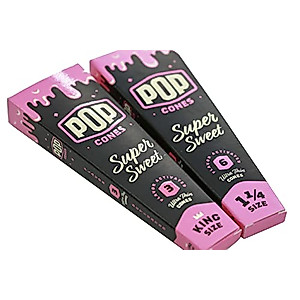 Pop Cones- Cones with a Flavor Burst Pop ( Wraps, Papers, Cones) (All 8 packs, Mix), Red, Yellow, Blue, Orange