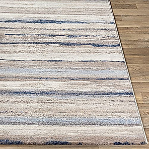 Artistic Weavers Robin Modern Striped Area Rug,7'10" Square,Ivory