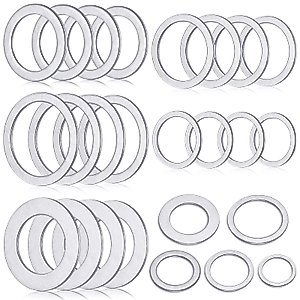 Sadnyy 20 Pcs Saw Blade Bushing Set Saw Blade Adapter Ring Saw Blade Spacer, 1 Inch to 20 mm, 1 Inch to 5/8 Inch, 7/8 Inch to 5/8 Inch, 20 mm to 5/8 Inch, 5/8 Inch to 1/2 Inch, 4 Per Model
