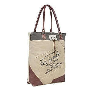 Western Canvas Tote Bag for Women - Cotton Leather Bag Topedo