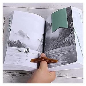 BDAAS 2pcs Resin Bookmark Holder Thumb Ring Page Holder Book Reading Accessories for Book Reading Lovers Students Teachers (Brown, Purple)