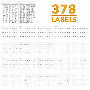 SpaceAid Spice Drawer Organizer with 24 Spice Jars, 378 White Minimalist Spice Labels, 4 Tier Seasoning Rack Tray Insert for Kitchen Drawers, 11.25" Wide x 17.5" Deep