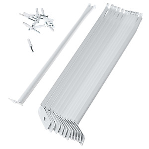 ClosetMaid 12-Inch Shelf Support Brackets, White, 12-Pack #1775