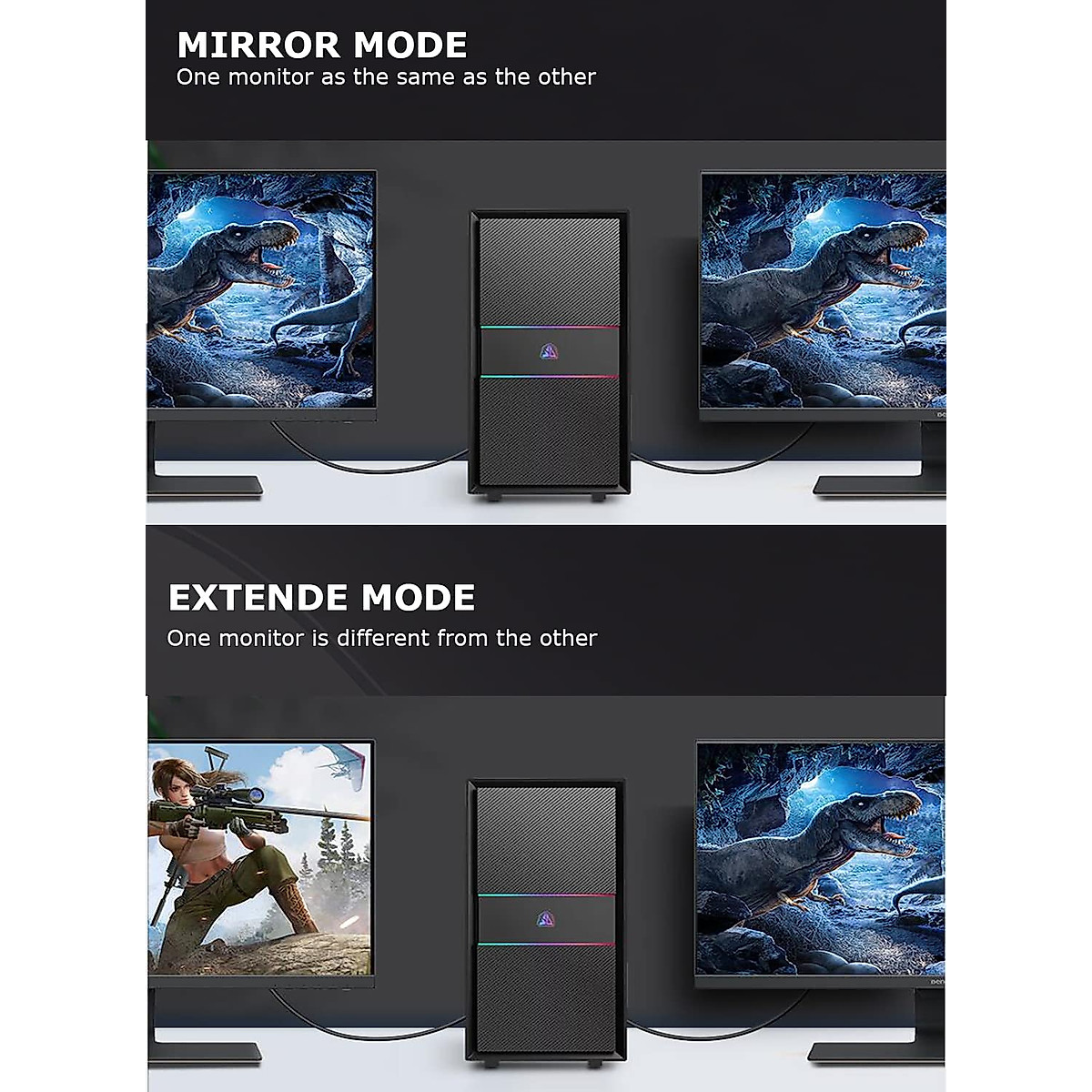 4K DisplayPort to HDMI Cable 6 ft, 4K DP (Display Port) to HDMI Cord Adapter 6ft Braided Male to Male Supports Video and Audio (4k, 2160P, 1440P, 1080P)-NOT Bidirectional