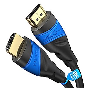 HDMI Cable 8K / 4K – 1ft – with A.I.S Shielding – Designed in Germany (Supports All HDMI Devices Like PS5, Xbox, Switch – 8K@60Hz, 4K@120Hz, High Speed HDMI Cord with Ethernet, Black) by CableDirect