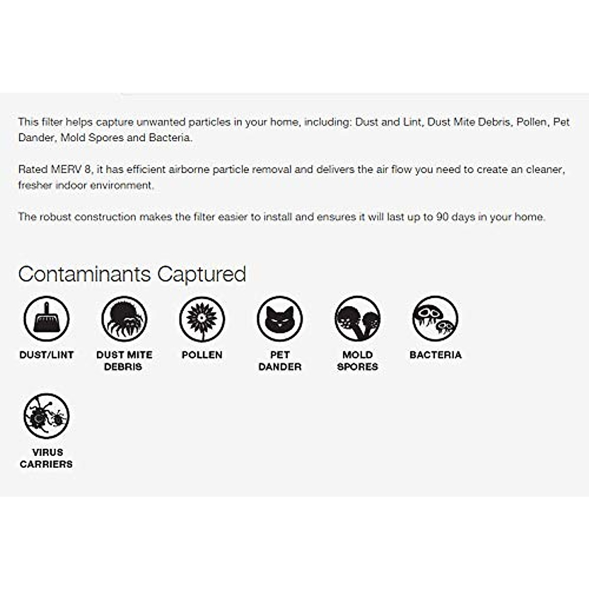 Flanders 84858.012025 NaturalAire Standard Air Filter MERV 1-inch, 20" x 25". (Pack of 12)