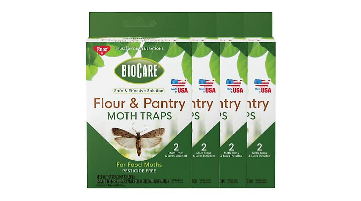 Enoz BioCare Pantry and Flour Moth Trap - 2 Traps with Pheromone Lures ...