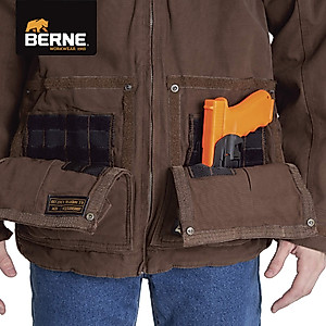 Berne Men's Echo One One Concealed Carry Jacket, Medium Regular, Bark