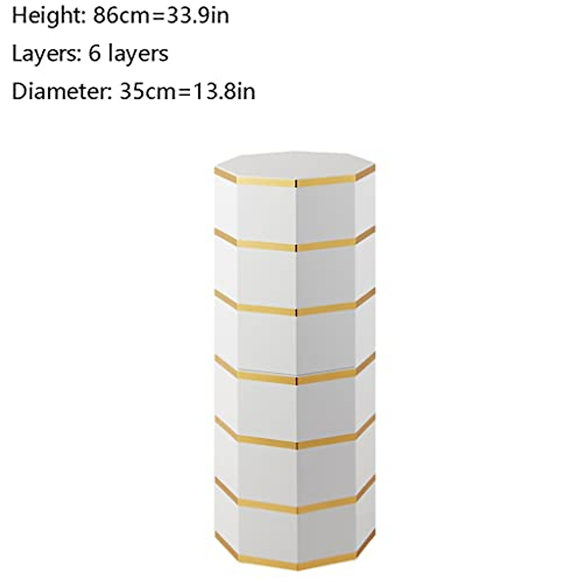 bjyx Shoe Rack Metal Rotating Shoe Cabinet Vertical Round Shoe Rack Storage Simple and Modern for The Entrance (Size: 50 * 13.8in)