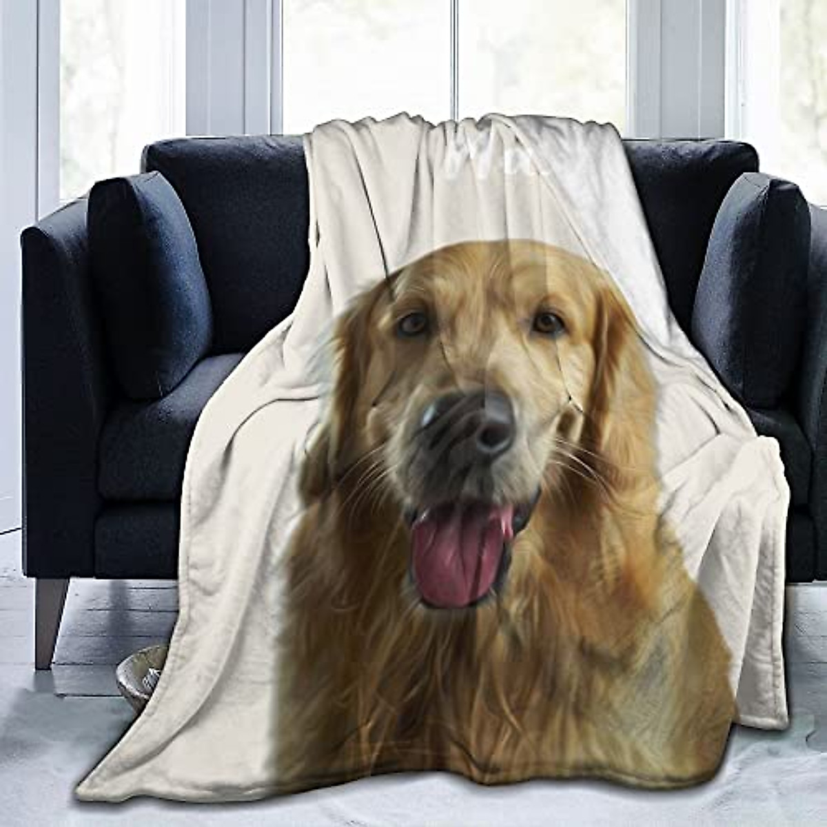 Custom Pet Blanket, Personalized Pet Photo Blanket, Custom Dog Blanket with Photo and Name, Custom Pet Portrait Blanket - Customized Soft Flannel Fleece Blanket Gift for Pet Lover, Birthday, Christmas