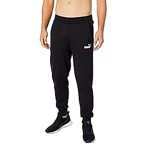 PUMA Mens Essentials Fleece (Available In Big And Tall Sizes) Sweatpants, Cotton Black, Medium US