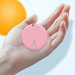 Uqiangy Portable Tracking Bluetooth 5.0 Mobile Key Tracking Smart an Ti Loss Device Pick up Location Near (Pink, One Size)