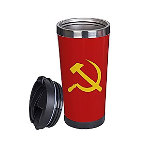 BDRAW Ussr-Hammer-And-Sickle Coffee Mug Coffee Cup Double Insulated Stainless Steel Insulation Coffee Cup