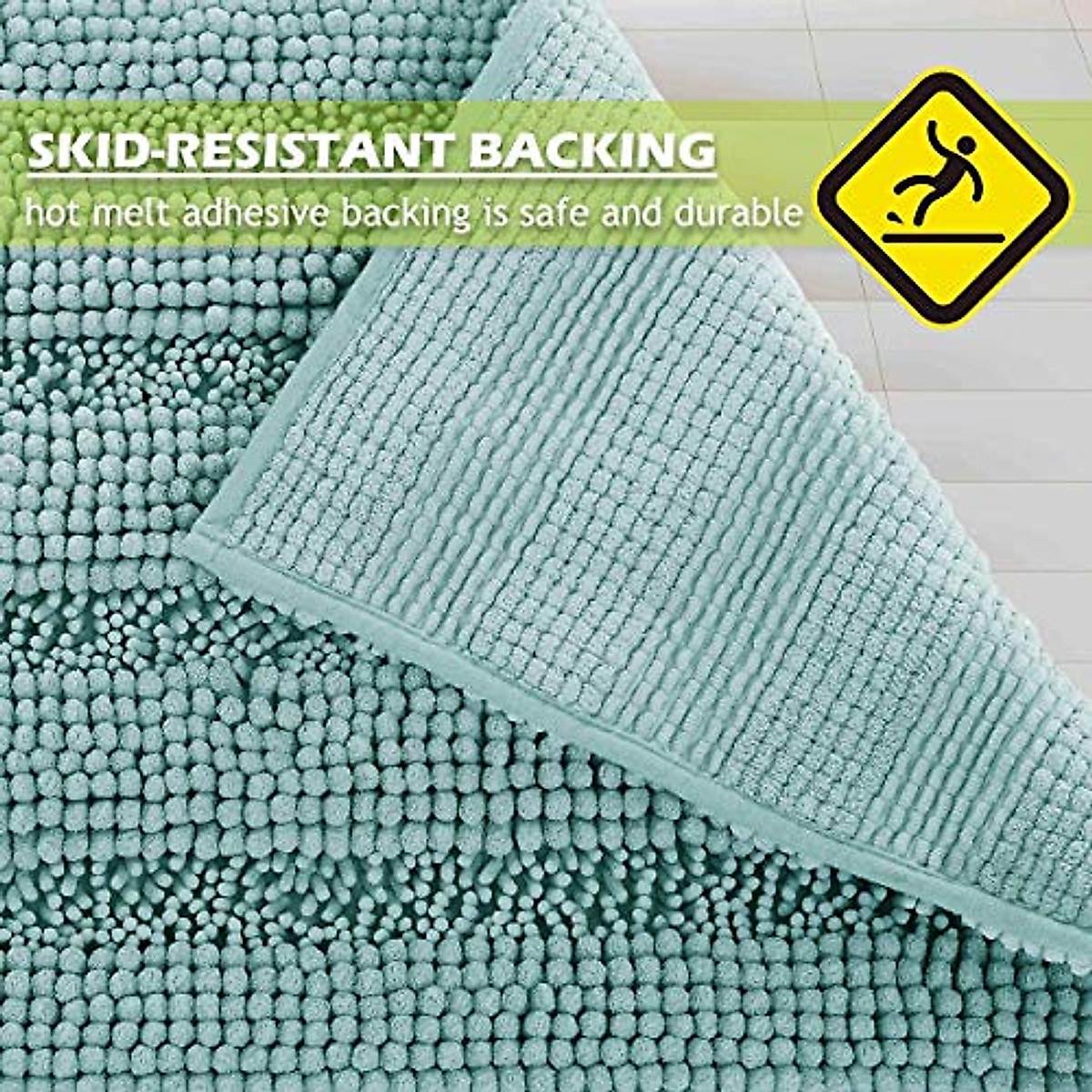 KGORGE Gradient Color Shower Curtain Bundles Bath Mat