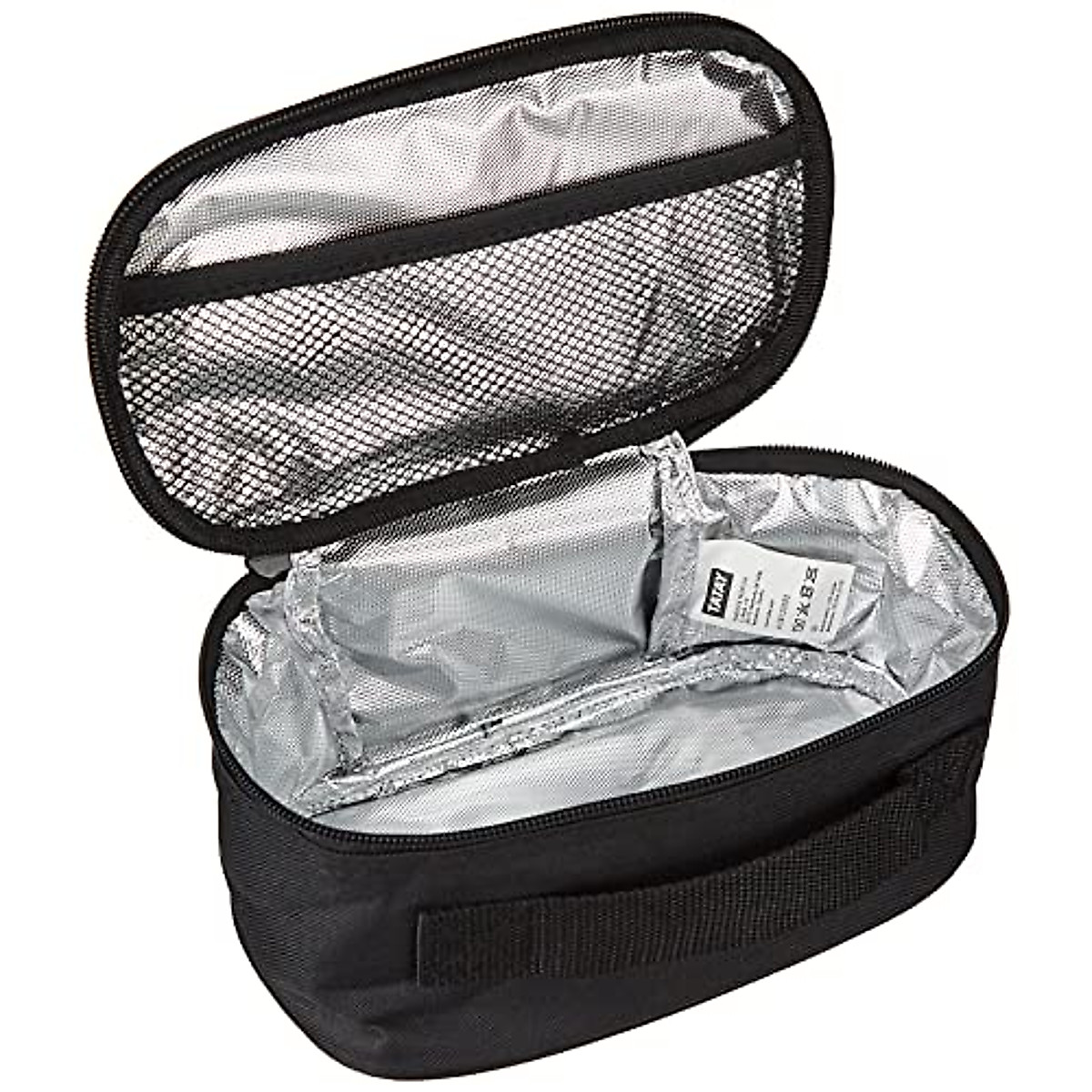 TATAY Urban Food Casual Mini - Insulated Lunch Bag, 1.5 L Capacity, with 1 Plastic Food Storage of 0.5L BPA Free, Black. Measures 21.5 x 9 x 12 cm