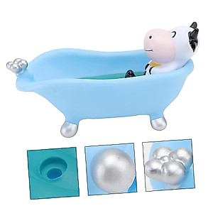 NOLITOY 1pc Soap Holder Soap Storage Container Sponge Holder Kitchen Unicorn Soap Dispenser Summer Decor Drain Soap Tray Makeup Sponge Bathroom Soap Case Vinyl Cartoon Travel Drain Pipe