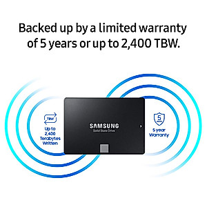 Samsung 860 EVO 500GB 2.5 Inch SATA III Internal SSD (MZ-76E500B/AM)