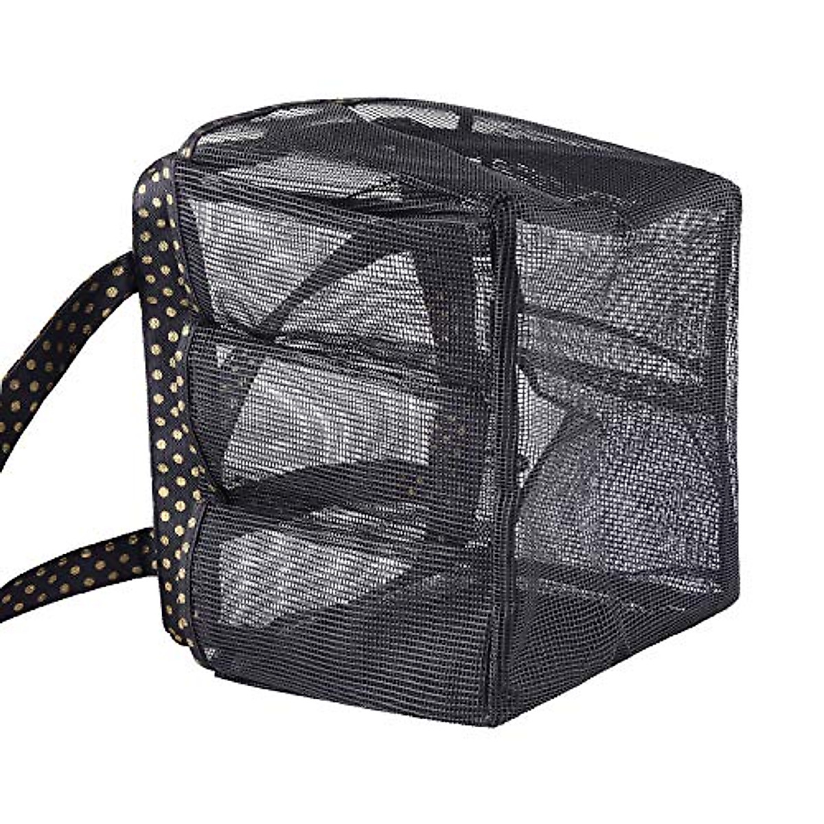Haundry Mesh Shower Caddy Basket, Large College Dorm Bathroom Caddy Organizer with Key Hook and Oxford Handles, 8 Pockets, Hanging Portable Tote Bag for Camp Gym