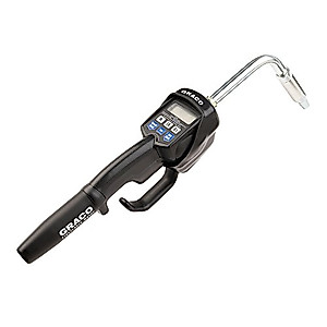 Graco 256216 LD Series Electronic Dispense Meter for Motor Oil, Gear Lube and Antifreeze, Preset, Rigid Extension, 1000 psi, 5 GPM Maximum, Black