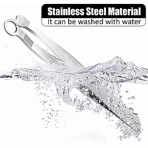 Anvirtue Universal Nose Hair Trimming Tweezers, Stainless Steel Eyebrow Trimmer, Friendly Round Tip, No Mirror Needed Easy Cut, for Noses, Sideburns, Brow, Body (1PC)