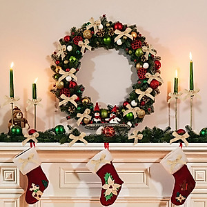 Giegxin 100 Pcs Christmas Mini Burlap Bows for Crafts Handmade Bows Tiny Twist Tie Bow Wreaths Ornaments Burlap Bows for Christmas Tree DIY Decorations Wedding Holiday Party with 43.74 Yard Rope