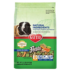 Kaytee Fiesta Naturals Guinea Pig Food, 2.5 lbs