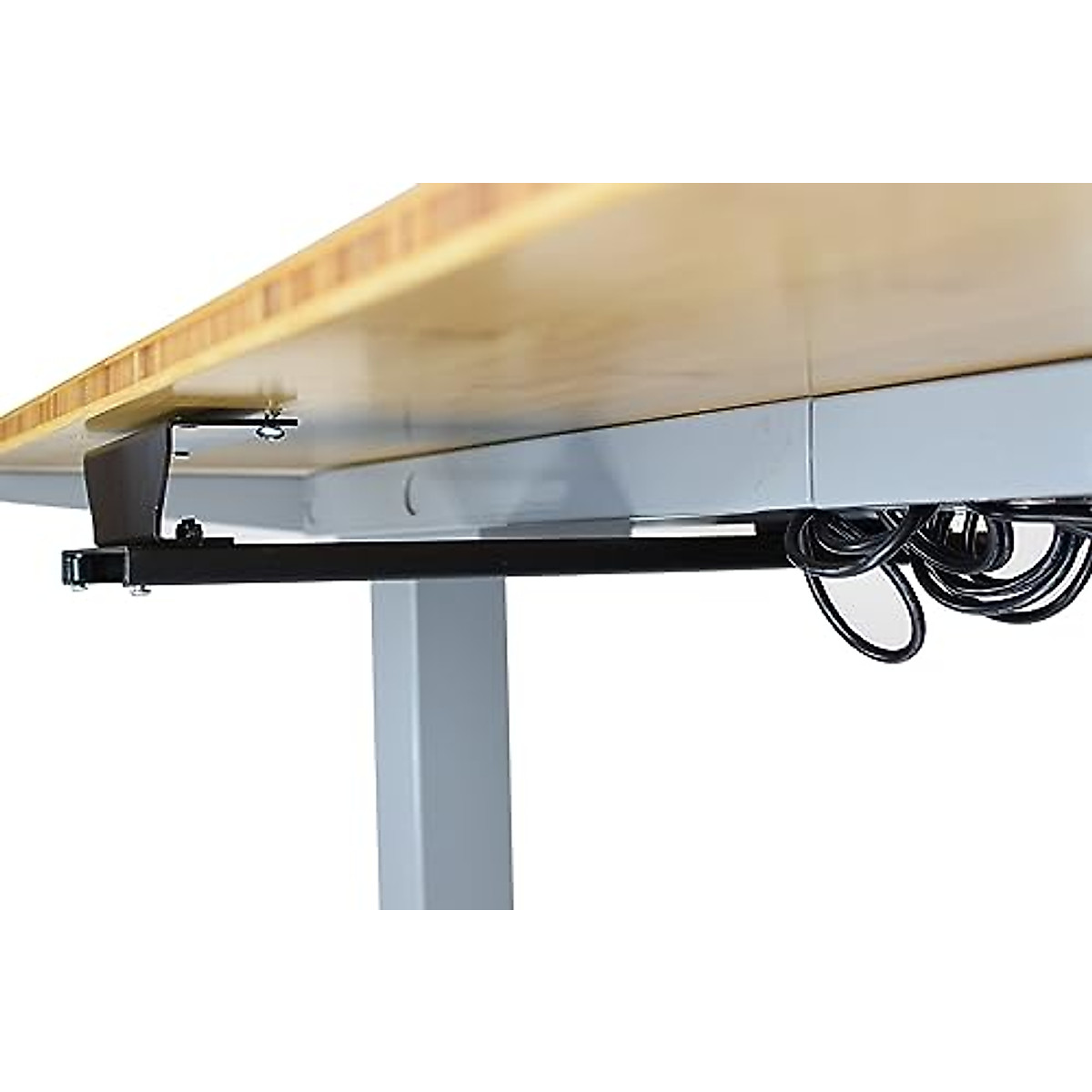 KT BRIDGE Under-Desk Keyboard Tray Mount for Electric Standing Desks - Clear the Crossbar on sit stand up desk frames standup desk adjustable desk accessories desk organizers and accessories