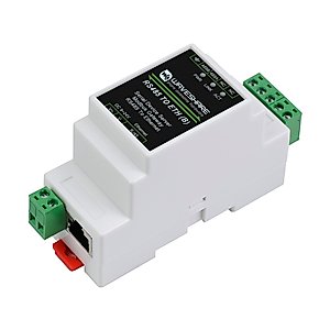 waveshare Ethernet Industrial Serial Server RS485 to RJ45 Ethernet Module, TCP/IP to Serial, Support Rail-Mount/Modbus Gateway, TCP Server/TCP Client/UDP Mode/UDP Multicast Multi Communication Modes
