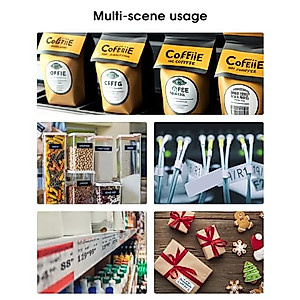 Memoqueen Thermal Label Maker, M200 Bluetooth Thermal Label Printer, 3 Inch Address Label Maker for Small Business, Home, Office, Barcode, Logo, Black