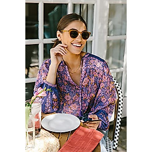 Peepers by PeeperSpecs Boho Polarized Sunglasses Round, Amber, 47 + 0