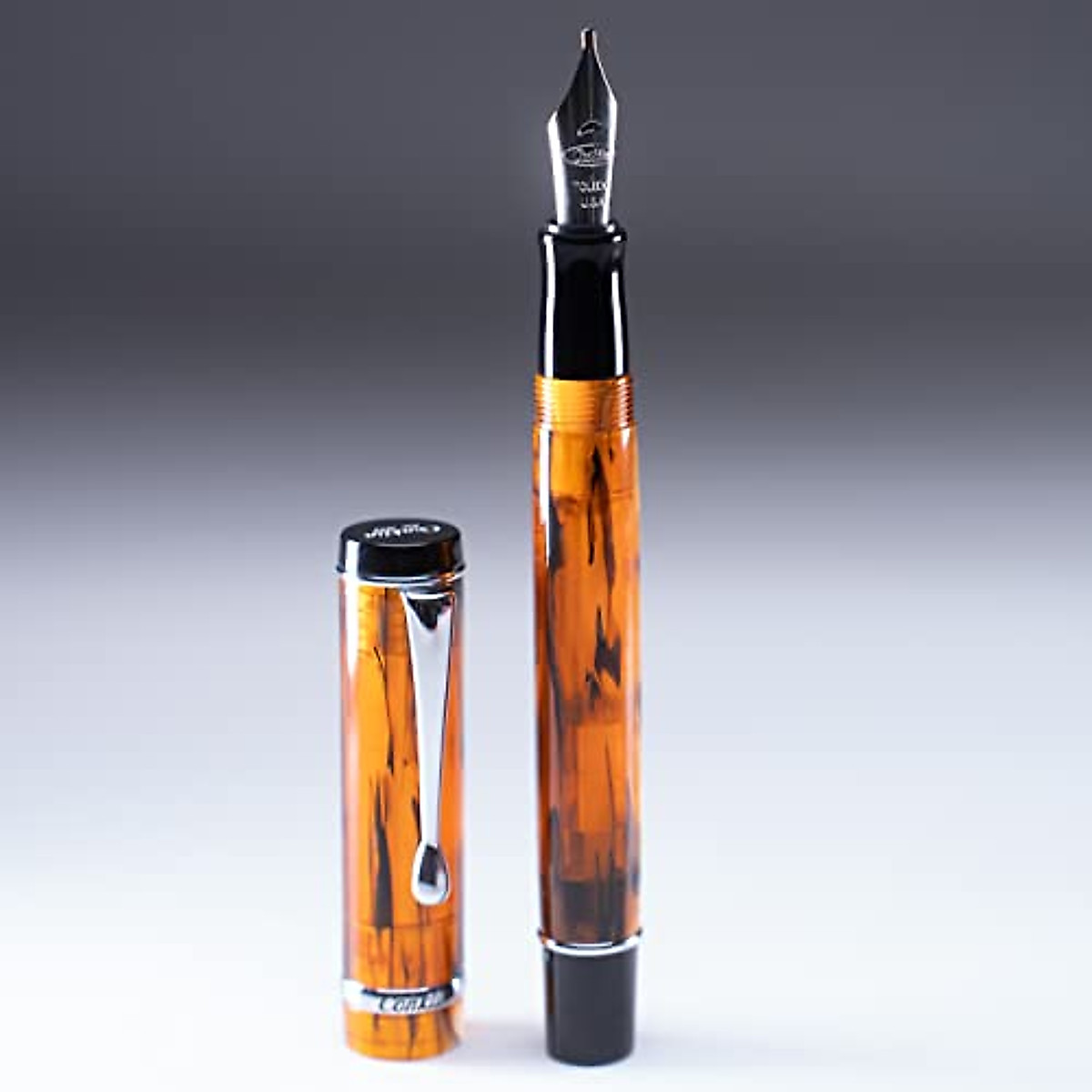 Conklin Duragraph Amber Fountain Pen, Med Nib (CK71342)