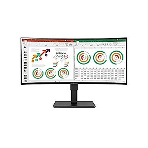 LG 34BN770-B 34" 21:9 QHD UltraWide HDR10 IPS Monitor, Built-In-Speakers, TAA Compliant, Black