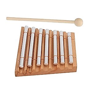 Energy Chime with Mallet Rhythm Wind Chime 7 Tone Hand Chimes Wind Chimes Percussion Instruments Reminder Meditation Chimes for Classroom Management Teaching Supplies 16.8 * 15 * 13cm