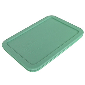 Pyrex 7210-PC Light Green Rectangle Plastic Food Storage Replacement Lid, Made in the USA - 3-Pack