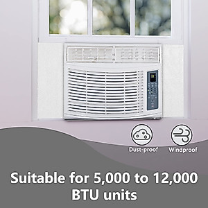 BJADE'S Window Air Conditioner Side Insulation Foam Panels,Summer and Winter AC Insulating for Indoor Window AC Unit