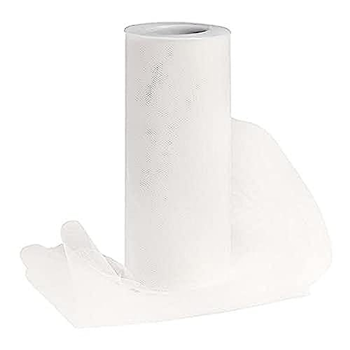 SARO LIFESTYLE RCZ Décor Tulle Spool/Roll - 6" x 25 Yards | Ivory | 1 Pc.