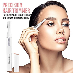 Brookstone 3-in-1 Rose Gold Facial Skin Care Set | Facial Skin Care Products Include Facial Cleansing Brush, T-Bar Face Massager and Facial Epilator | Perfect Gift