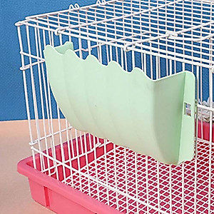 Guinea Pigs Hay Feeder Rack, Rabbit Mess-Free Alfalfa Dispenser,Hay Manger Rack for Rabbit, Guinea Pig, Ferret Small Animal Feeder (Random Color)