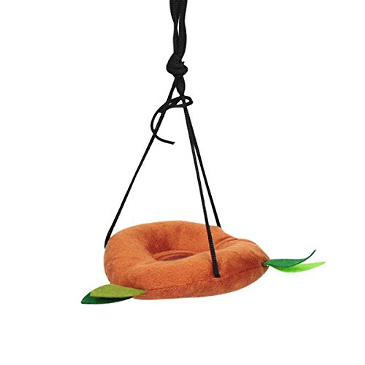 SUODAO Winter Warm Bird Nest House Shed Hut Hanging Hammock Finch Cage Plush Fluffy Birds Hideaway Bunkbed Playing Bed Parrot Pet Swing(Swing)